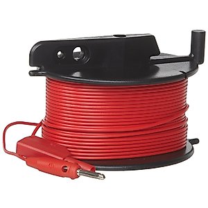 Fluke GEO CABLE-REEL 50M Durable Red Cable Reel for Earth Ground Testing, 50m Length