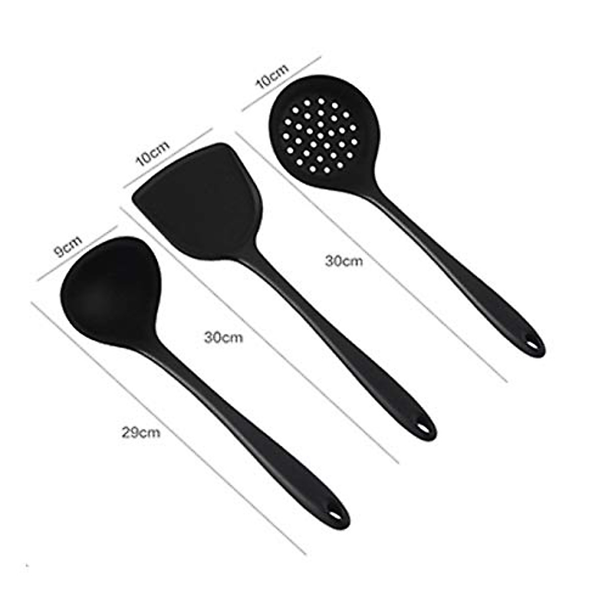 IRSHI LMMDP Silicone Skimmer Soup Spoon Non-Stick Heat-Resistant Soup Ladle Kitchen Utensil Tool