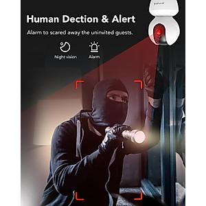 4MP Indoor Camera,2.4/5GHz WiFi Security Cameras,Wireless 5g Pet Camera with Phone App for Doggy,Cat,Puppy, Baby Monitor with Night Vision, Motion Tracking, Sound Alerts, Cloud/SD Storage,Alexa