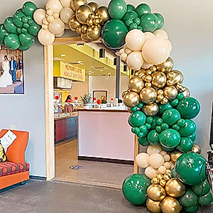 AobkDeco Gold Balloons 84PCS Gold Balloons Garland Arch Kit 5/10/12/18 Inch Different Sizes Metallic Gold Latex Balloons for Golden Theme Party Graduation Birthday Wedding Anniversary Decorations