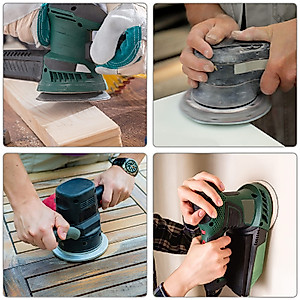 100 PCS 5 Inch Sanding Disc 40 Grit, 8 Hole Sandpaper Hook and Loop Sanding Pads Round Orbital Sandpaper for Random Orbital Sander