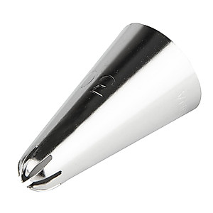 Restaurantware Pastry Tek Decorating Tip Star 1 Reusable Star Piping Tip - #30 Dent-Resistant Stainless Steel Closed Star Tip Dishwasher-Safe Decorate Cupcakes Cakes or Cookies