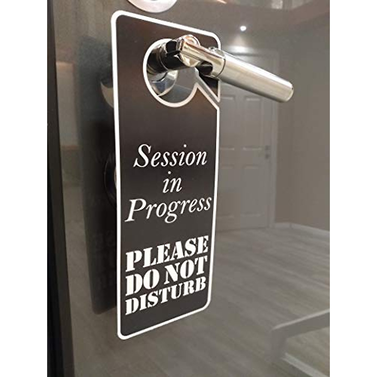 Business Design Session in Progress Please Do Not Disturb Sign, 2 Pack, Double Sided, Ideal for Offices, Online Sessions and Meetings, Online Classes, Home Offices, Recording, Clinic, Therapy