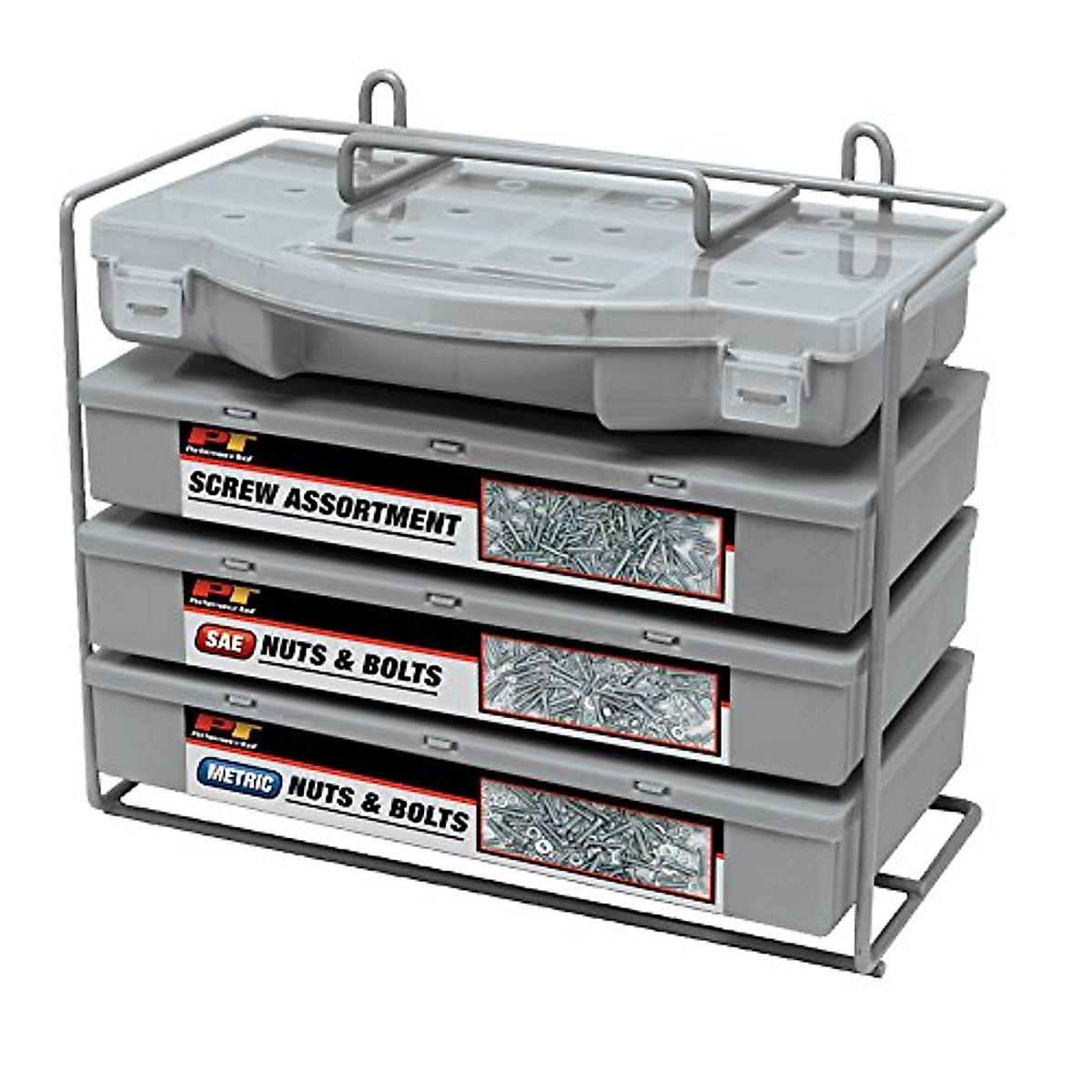 Performance Tool W5226 SEA/Metric Nut and Bolt Assortment with Case, 1,200 pieces