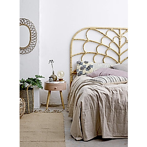 Creative Co-Op Queen Rattan Headboard