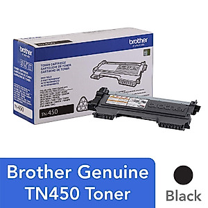 Brother Genuine TN450 3-Pack High Yield Black Toner Cartridge with Approximately 2,600 Page Yield/Cartridge