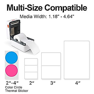 Thermal Shipping Label Printer - Direct Thermal High Speed Printer - Compatible with Amazon, Ebay, Etsy, Shopify - 4×6 Label Printer & Multifunctional Printing - Compatible with Windows/Mac OS