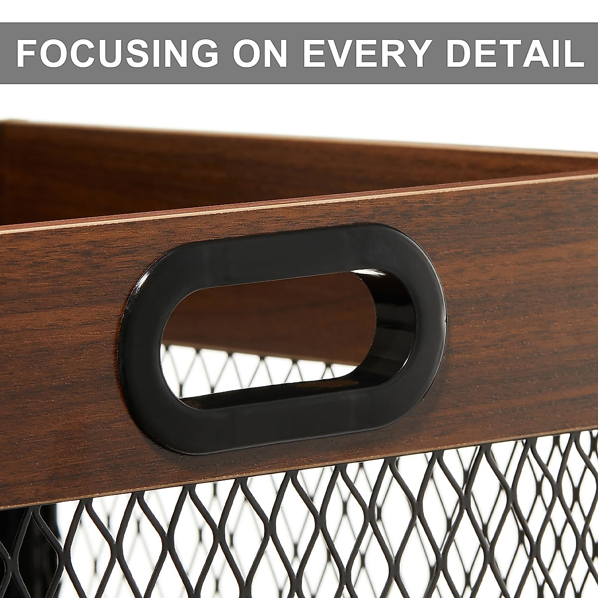 X-cosrack 2 Packs Vinyl Record Storage Crate, Wooden LP Album Shelf Cube Organizer Box