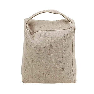 Home Our Happy Place Door Stop with Handle|Decorative Weighted Fabric Door Stopper for Bedroom, Living Room, Exterior Doors