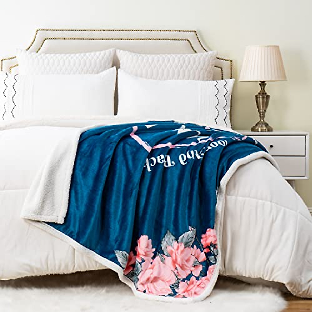 PeraBella Mothers Day Mom Gifts,Mom Birthday Gifts from Daughter and Son | Mom Blanket | Gifts for Mom | Mom Gifts Unique, Best Gifts for Elderly Mom, for Mothers Gifts,Sherpa Throw Blanket 65"x50"