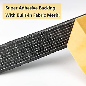 VITAM AMO Weather Stripping Seal Strip for Doors/Windows 18 Feet, Self-Adhesive Backing Seals Large Gap (from 5/16 inch to 15/32 inch), Easy Cut to Size