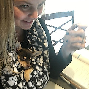 Critter Cuddler Small Animal Carrier and Bonding Pouch Anti-Anxiety Interactive Play Exercise Ring Therapeutic for Pet & Handler Small Dog Cat Hedgehog Puppy Travel Sling - Made in USA (Bugaboo)