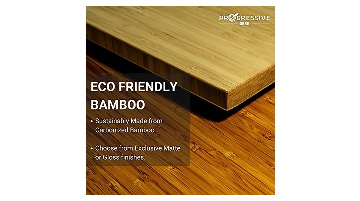 Standing Desk Bamboo top 72x30, Electric. Adjustable Height Large Stand ...