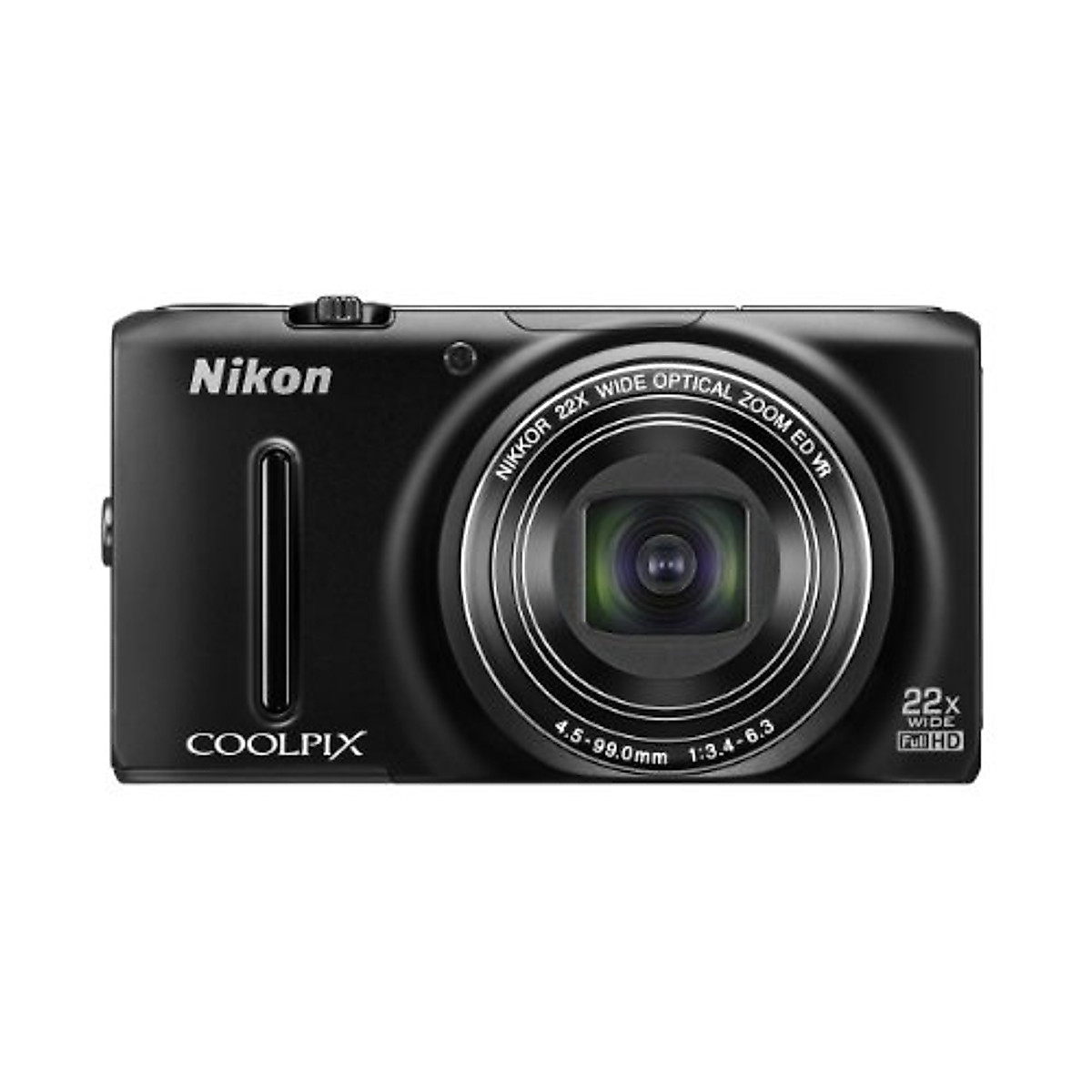 Nikon COOLPIX S9500 Wi-Fi Digital Camera with 22x Zoom and GPS (Black) (OLD MODEL)
