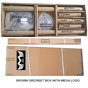 M MEGA BRAND MegaBrand 9.3 Feet Portable Fitness Exercise Exotic Stripper Strip Spinning Dancing Pole