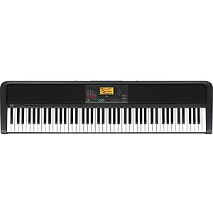 Korg XE20 Digital Ensemble Piano Bundle with Adjustable Stand, Bench, Power Supply, Damper Pedal, Keyboard Cover, Instructional Book, Austin Bazaar Instructional DVD, and Polishing Cloth