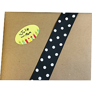 Birthday Gift Tag Stickers 1 1/2 x 2 1/2 Inch 100 Adhesive Labels