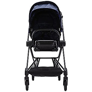 Cybex Mios 2 Complete Stroller, One-Hand Compact Fold, Reversible Seat, Smooth Ride All-Wheel Suspension, Extra Storage, Adjustable Leg Rest, XXL Sun Canopy, in Indigo Blue with Chrome/Black Frame