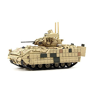 US M2A3 BUSKIII Bradley Infantry Fighting Vehicle Sand Livery 1/72 ABS Tank Pre-Built Model