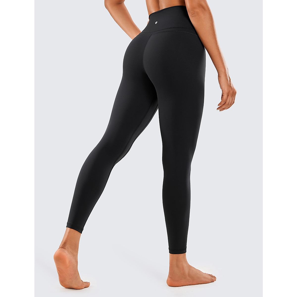 CRZ YOGA Womens Naked Feeling Workout 7/8 Yoga Leggings - 25 Inches High Waist Tight Pants Black XX-Small