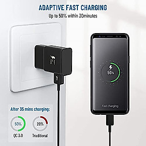 Samsung Adaptive Fast Charger kit ,with USB Type C Cable Compatible Samsung Galaxy S8/S8 Plus/S9/S9 Plus/S10/S10e/S20/S20+/S21/S21+/S21 Ultra/S22/S22+/S22 Ultra/Note 8/Note 9/Note 10/Note 20