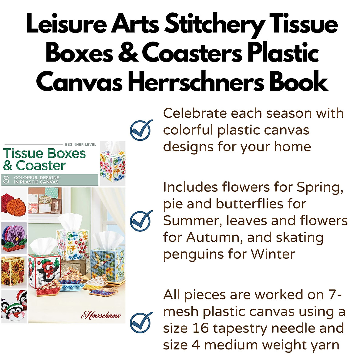 Leisure Arts Tissue Boxes and Coasters