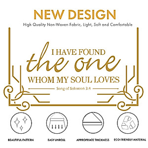 HEALON Wedding Aisle Runner White Aisle Runner Rug with Pull String for Wedding Ceremony and Party 50 x 3 ft Golden