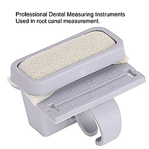 Christmas Carnival Boquite Endo Ruler, 2 Colors Endodontic Files Measure Ruler Oral Cleansing with Finger Ring(Grey)
