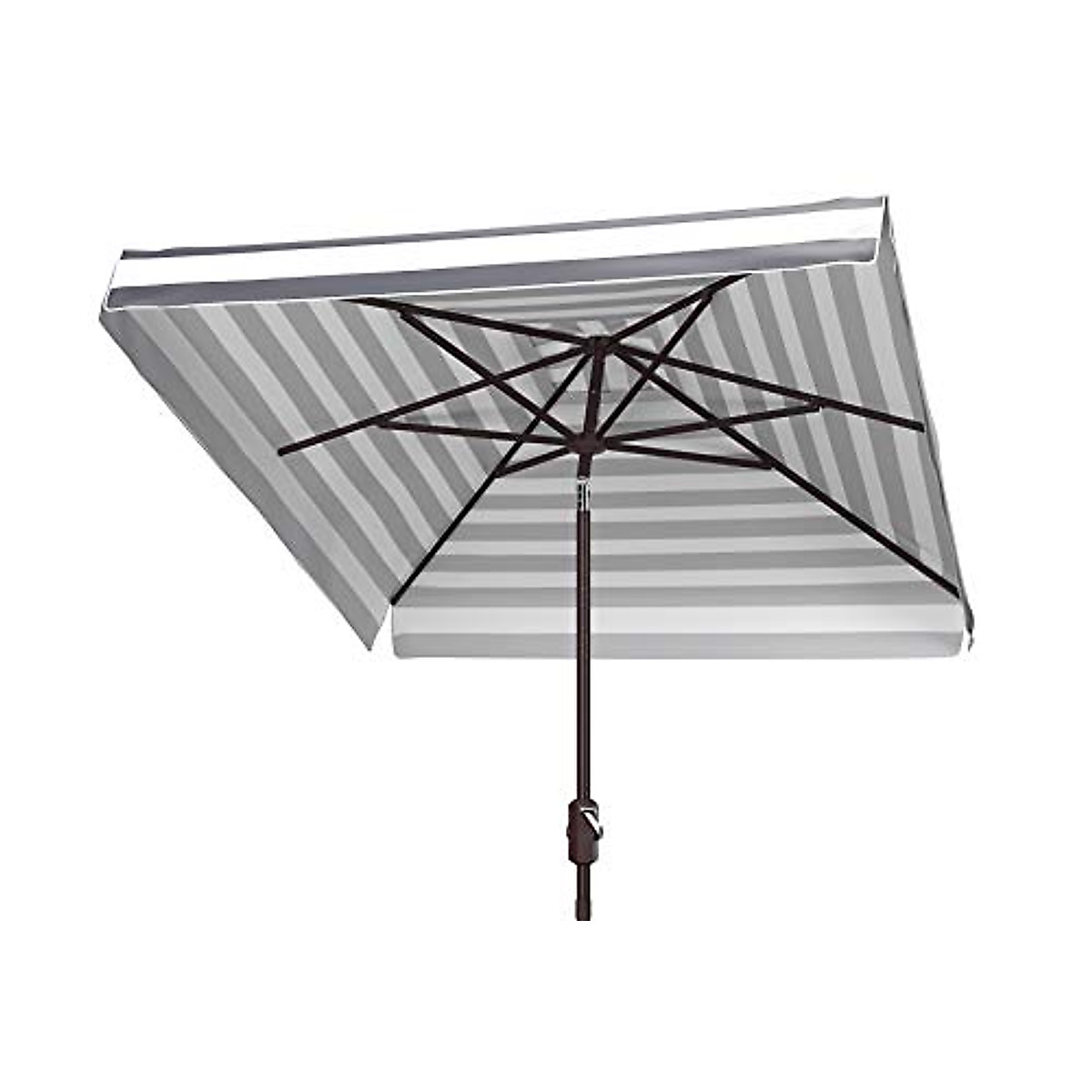 Safavieh PAT8403A Outdoor Elsa Fashion Line Black and White 7'6" Square UV Protected Umbrella