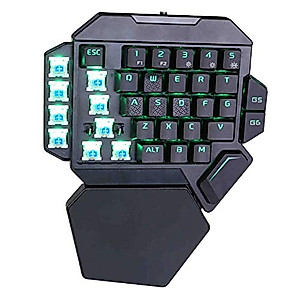 Diydeg Gaming Keyboard, Black RGB Blacklight Mechanical Keyboard, for Win 2000/Win XP/Win ME/Vista/Win7/Win8/WIN10
