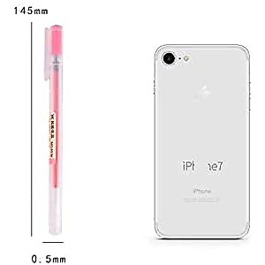 NYKKOLA Japanese Style Gel Ink Ball Point Pen [0.5mm] Fine Ballpoint Maker Pen for Office School Stationery Supply(12PCS Colorful)