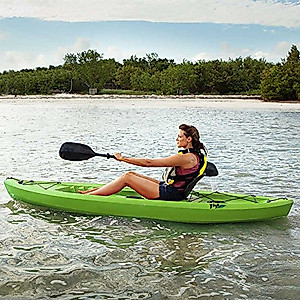 Tioga Sit-On-Top Kayak with Paddle (2 Pack), Lime, 120"