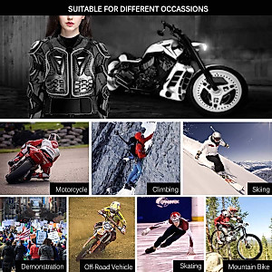Motorcycle Protective Jacket Full Body Armor Protection Dirt Bike Gear ATV Protective Safety Gear Riding Racing Armor Motocross Protector Jacket Men Women For Off-Road Motorbike Cycling Skiing Skating