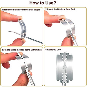 NT-ling Bread Cutter Slashing Tools,Bread Cutter Hand Crafted Bread Lame with 5 Blades and Leather Protective Cover for DIY Bread Dough Bakeware Kitchen