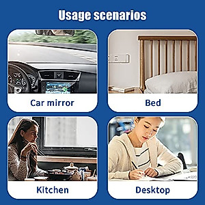 HIYITKS Car Phone Holder Multifunctional 360° Rearview Mirror Phone Mount【2022 New Version】 Universal Cell Phone Stand Phone and GPS Holder Adjustable Cell Phone Cradles Car Mirror iPhone Mount