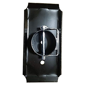 Class A Customs | Black Powder Coated Steel RV, Camper, Trailer Foot Pad and Pin, Sand Pad | Quantity One (1)