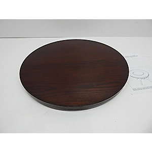 Advanced Furniture 21'' Classic Wood Spinning Lazy Susan Turntable Tray