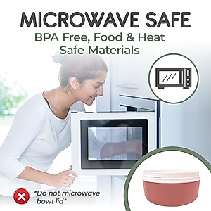 Souper Duper Ramen Bowl Set with Utensil & Saucer • Microwave, Serve & Eat Noodles in the Same Soup Bowl • Grab-and-Go Leak Proof Lid • Easy to Clean • Freezer Safe • For Dorm, Office, Home