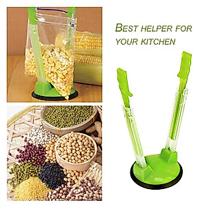 Baggy Rack - (2 Pack) Sandwich Bag Racks, Clip Food Storage Bags Onto Holder, Best Opener for Freezer & Storage Baggie - Ideal Plastic Kitchen Gadget, No Hassle Cooking Solutions For a Clean Pour