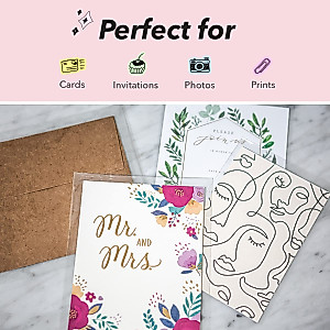 Pack It Chic - 5” X 7” (1000 Pack) Clear Resealable Cello Bags - Fits 5X7 Prints, Photos, A2 A4 A6 Cards & Envelopes - Self Seal