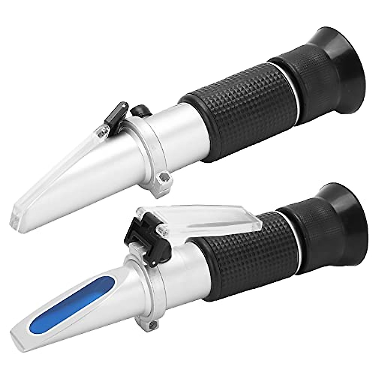 Portable Syrup Refractometer, Handheld High Accuracy Fruit Concentration Tester, Ideal for Measuring Sugar Honey Content 28 62%, Aluminum Alloy Material, Wide Applications