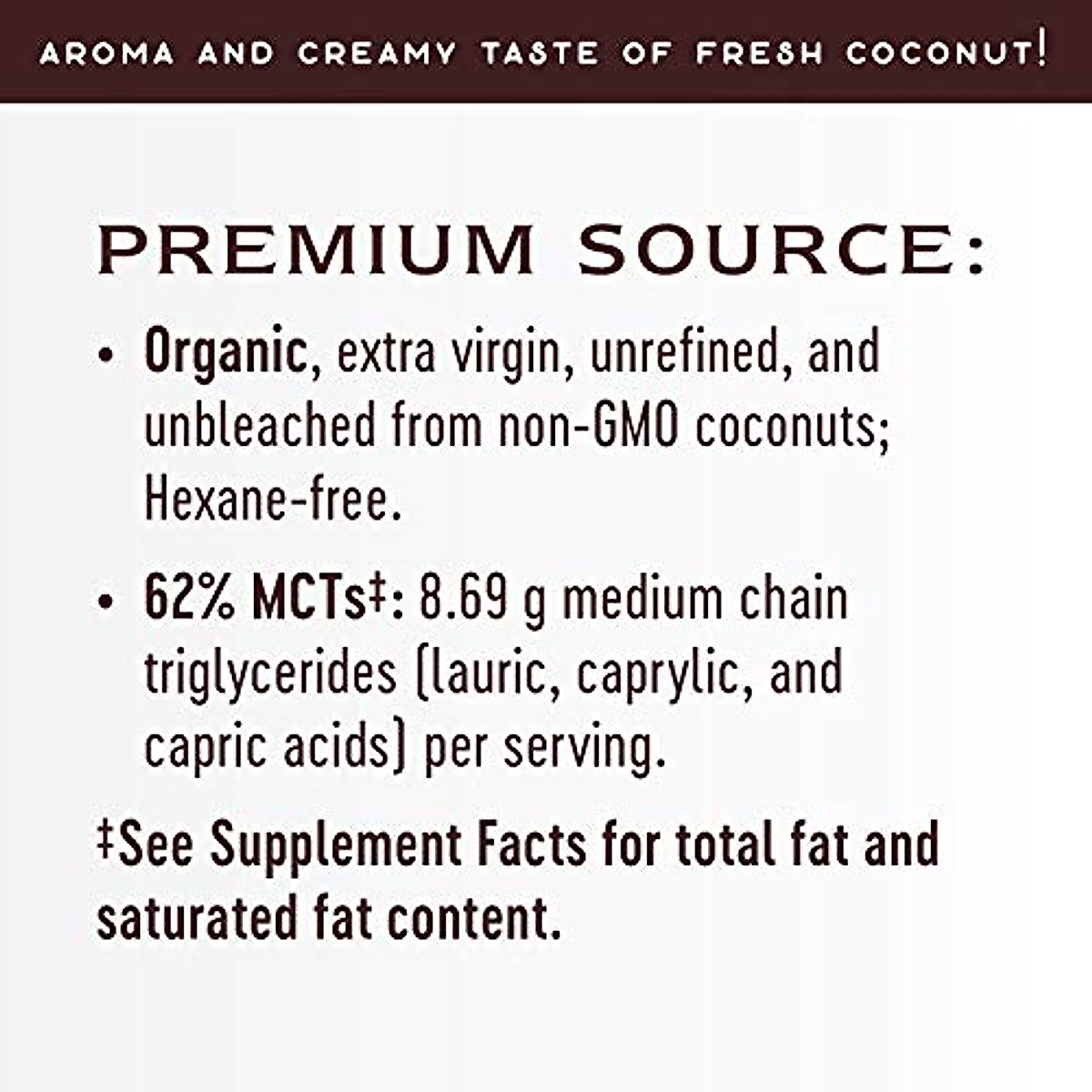 Nature's Way Organic Extra Virgin Coconut Oil, Pure & Unrefined, Cold-Pressed, USDA Organic, Non-GMO