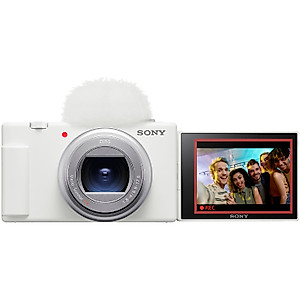 Sony ZV-1 II Vlog Camera with 4K Video & 20.1MP for Content Creators and Vloggers White ZV-1M2/W Bundle with Deco Gear Case + Extra Battery + 64GB Memory Card + HDMI Micro Cable + Accessories Kit