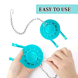 Toilet Flapper Chain, Stainless Steel Toilet Handle Chain, 2 Pack Toilet Flapper Chain Replacement Kit 9.45'' Universal Toilet Chain Toilet Flush Lift Chain Adjustable Length Fits Most Toilet Flappers