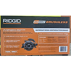 Ridgid 18V SubCompact Brushless Cordless 6 1/2 in. Circular Saw (Tool Only) R8656B