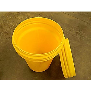 Salvage Drum, Open Head, 30 gal, Yellow