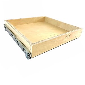 Sublime Design | Bottom Mount | Pull Out Tray | Baltic Birch Drawer for Kitchen Cabinets | Slide Out Shelves | Roll Out Cabinet Organizer… (Bottom Pull 17)