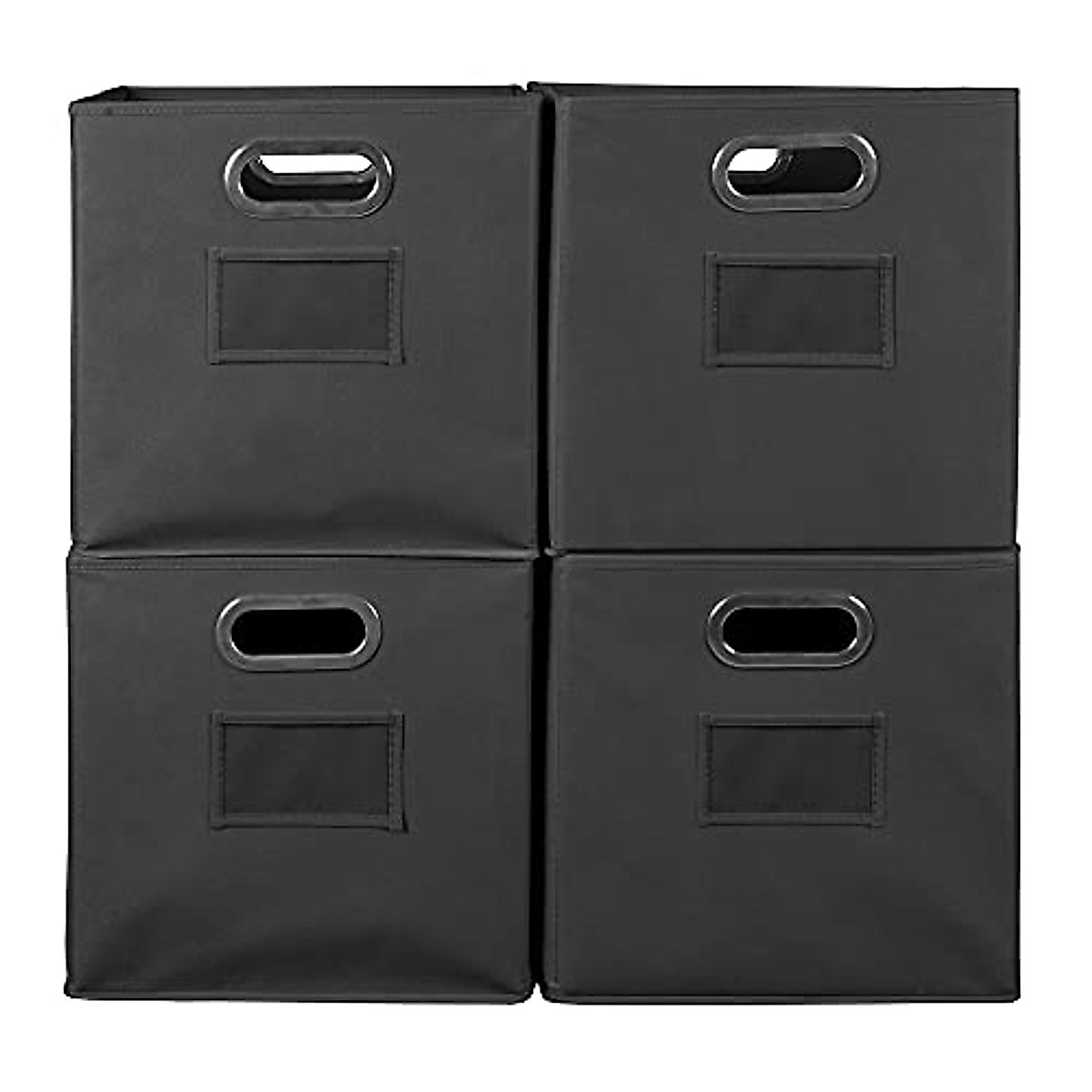 Niche Cubo Set of 4 Foldable Fabric Storage Bins- Grey