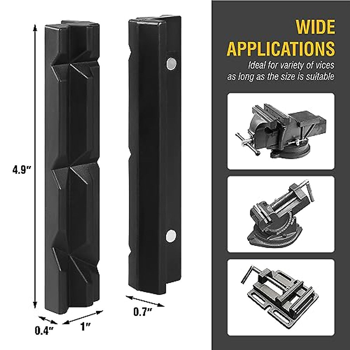 Olympia Tools 38-695 2 Pack Magnetic Vise Jaw