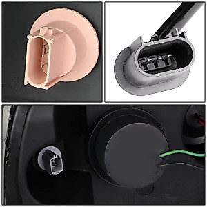 Auto Dynasty Dual LED DRL Projector Headlights Assembly Compatible with Ford F150 Lincoln Mark LT 2004-2008, Driver and Passenger Side, Black Housing Clear Corner